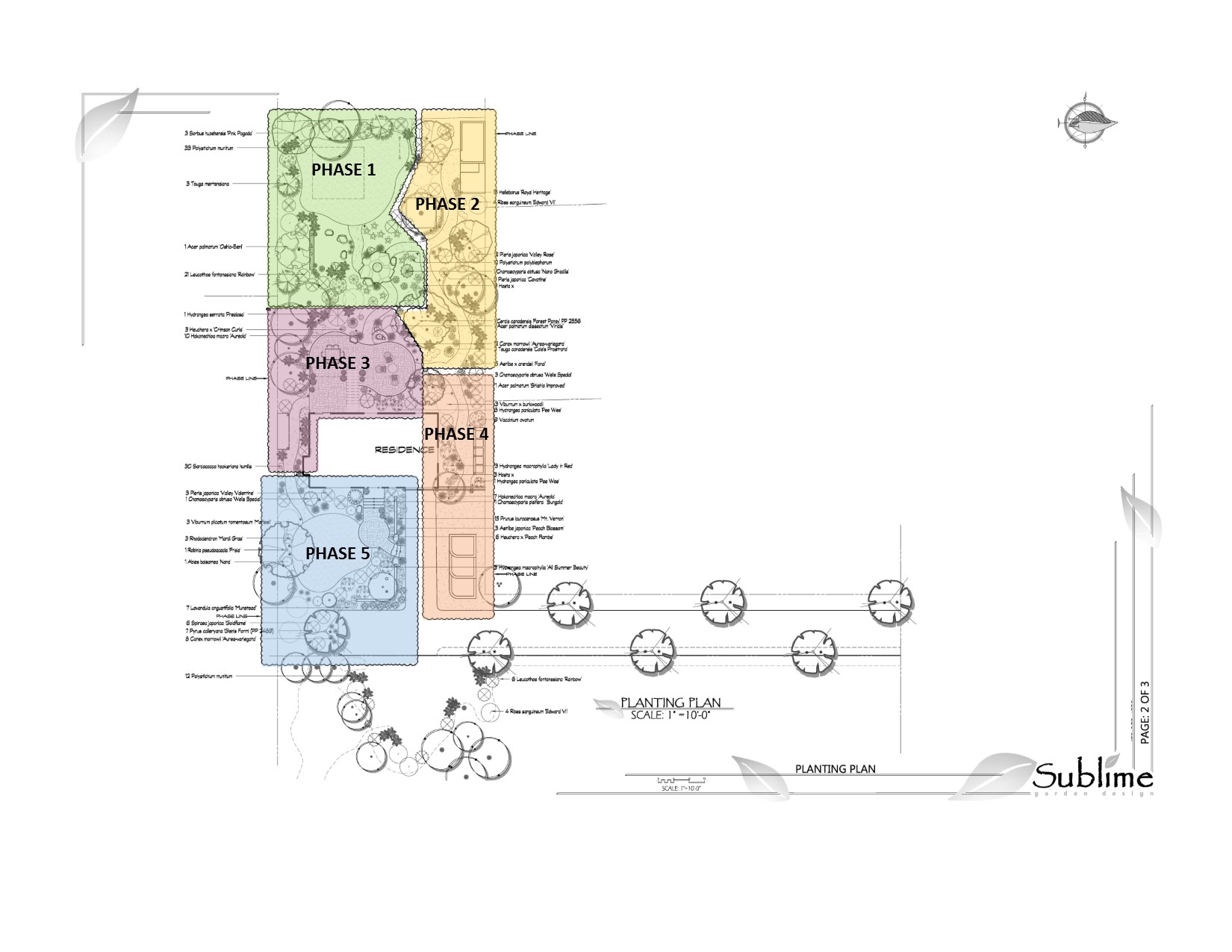 PHASED LANDSCAPE MASTER PLAN MULTIPLE PHASES — Sublime Garden Design ...