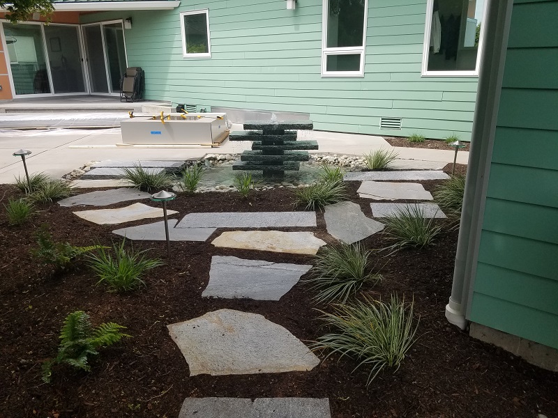 Quartzite Flagstone Steppers in Edmonds Washington by Sublime Garden ...